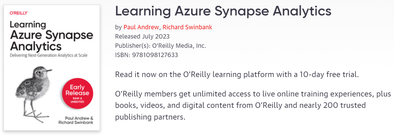 Azure Synapse Analytics – Welcome to the Blog of Paul Andrew